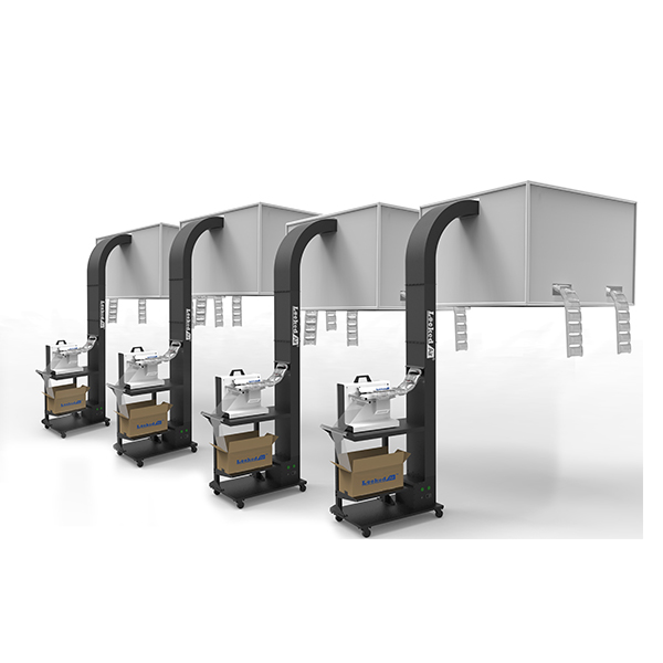 LockedAir Overhead Hopper for Cushion Machine