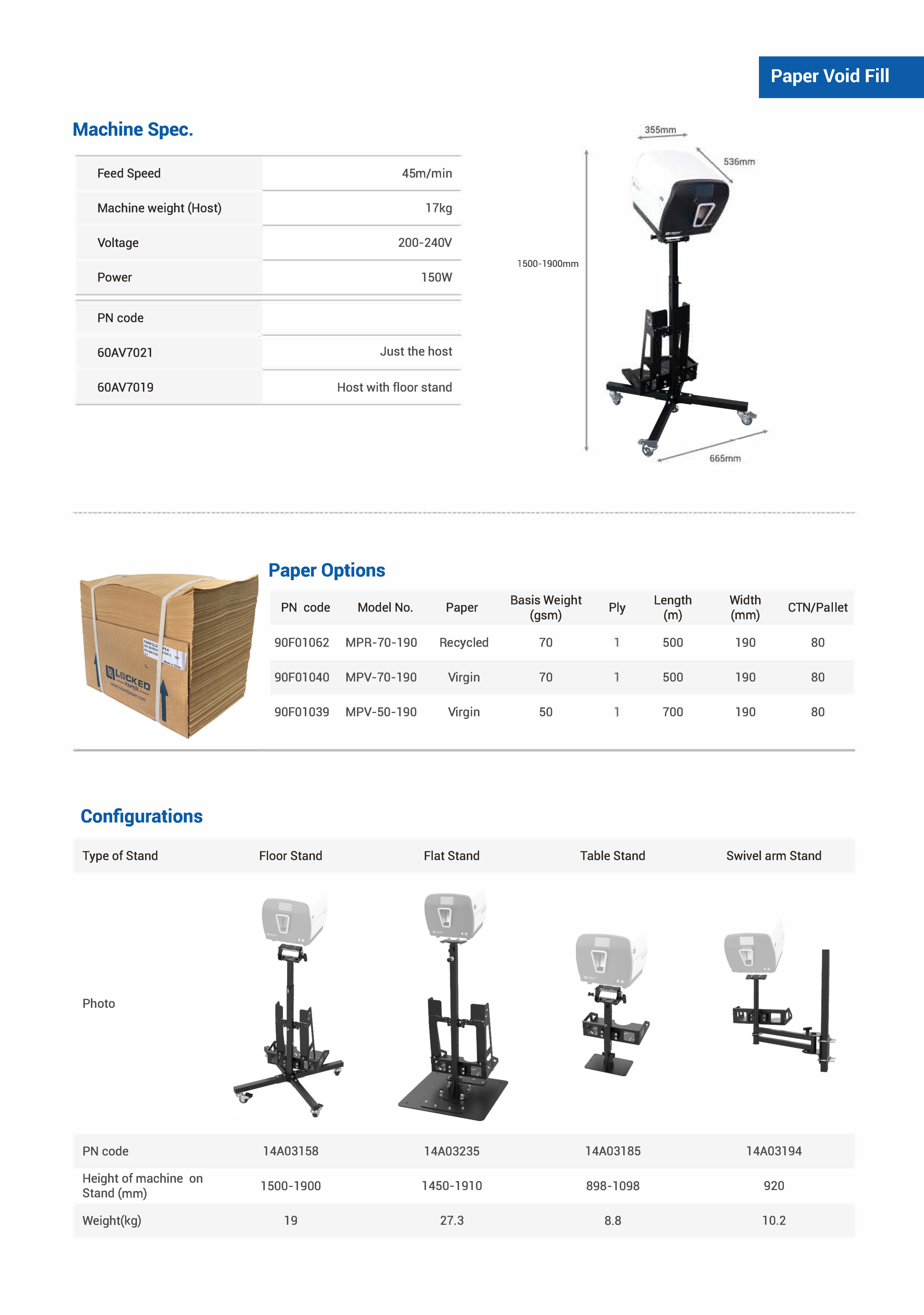 LP- V1 Paper void-fill and light load blocking system - Hangzhou Bing ...